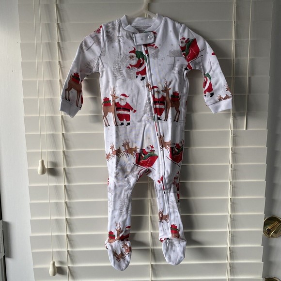 Pottery Barn | Pajamas | Pottery Barn Kids Heritage Black Santa Tight ...